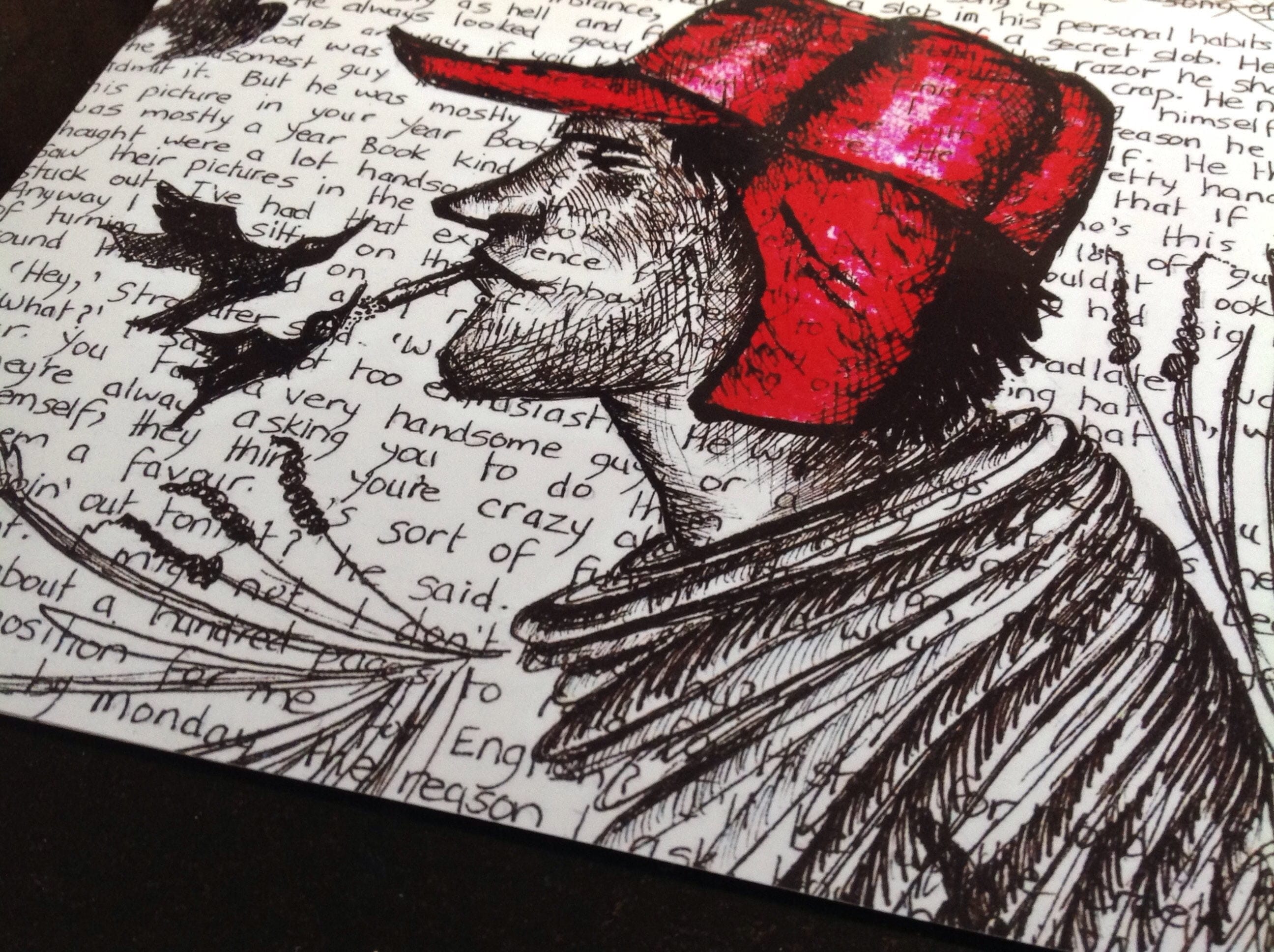 Holden Caulfield Catcher in the Rye Salinger Print Holden Print ...
