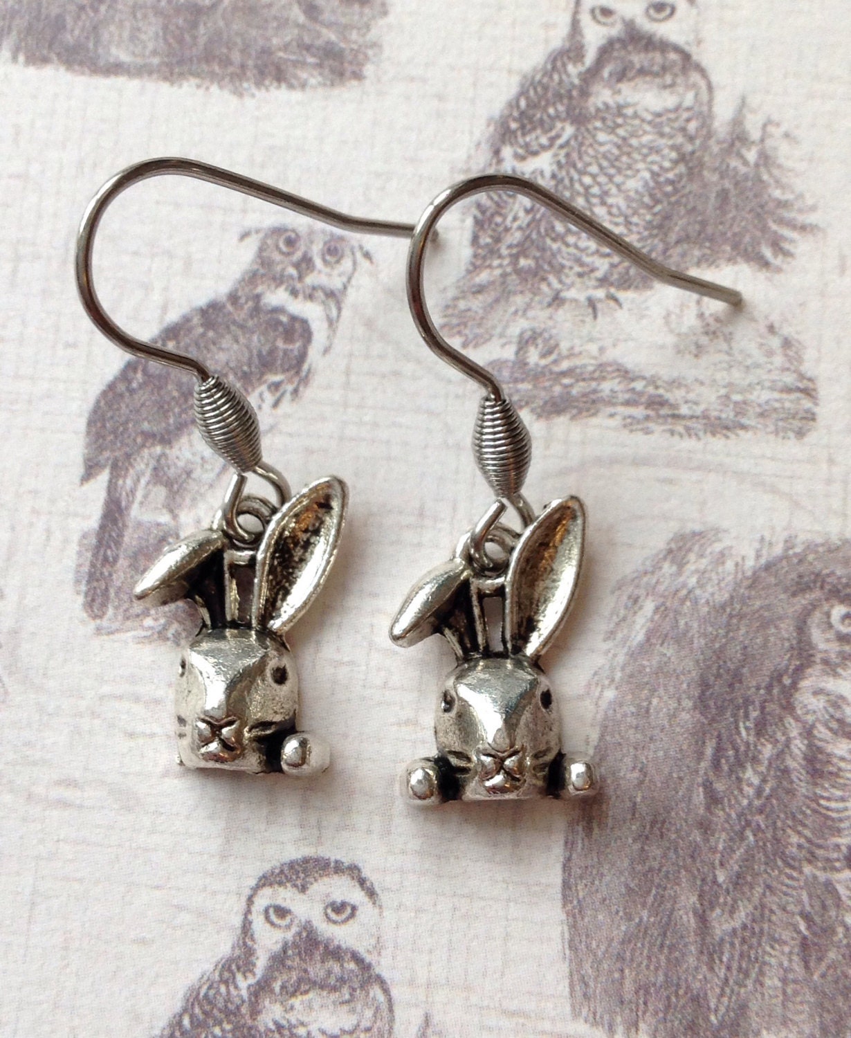 Hare Earrings Wild Hare Earrings Rabbit Earrings Bunny Earring ...
