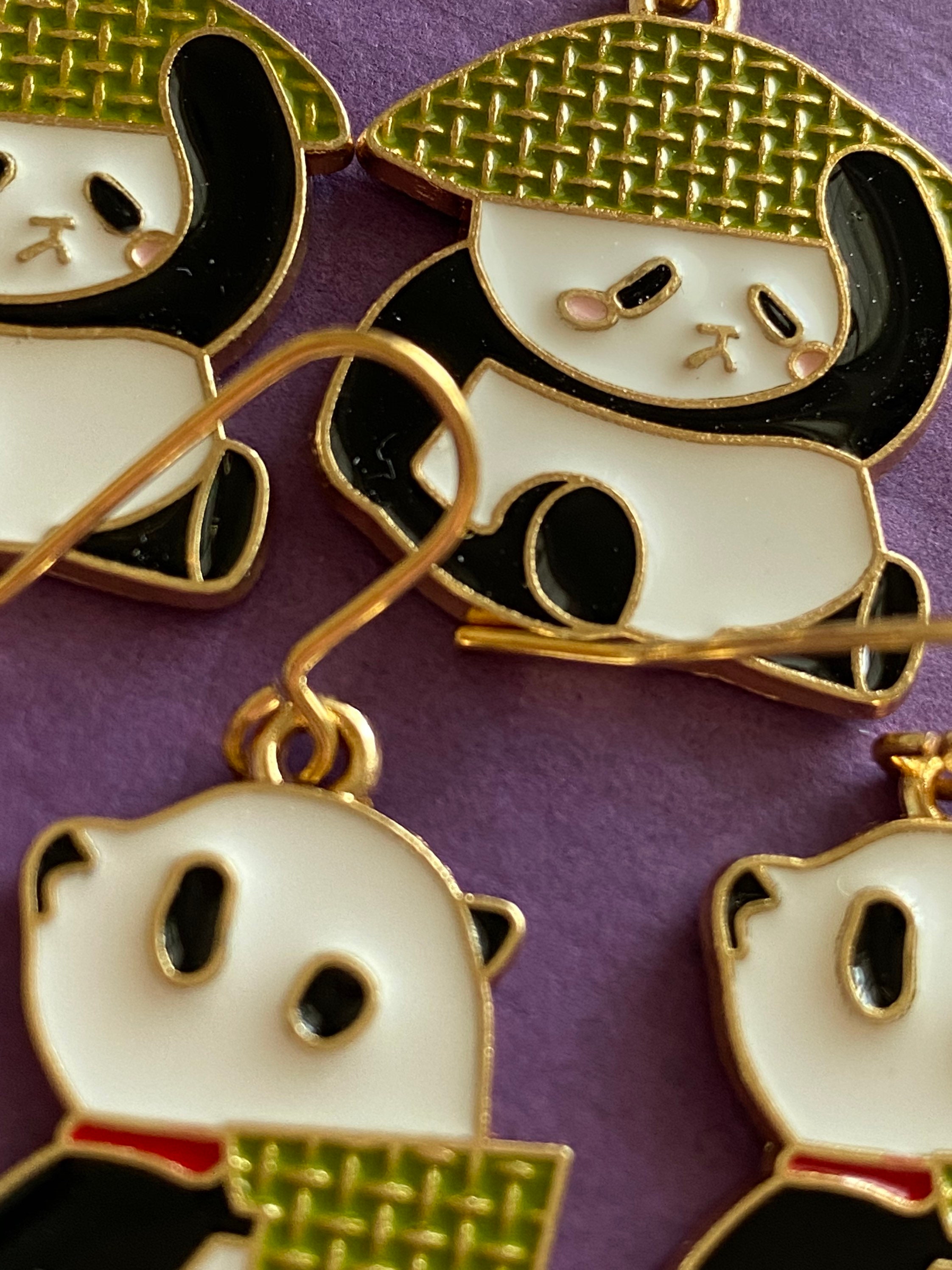 Panda Earrings Panda Jewellery Cute Panda Panda Accessory Panda With ...