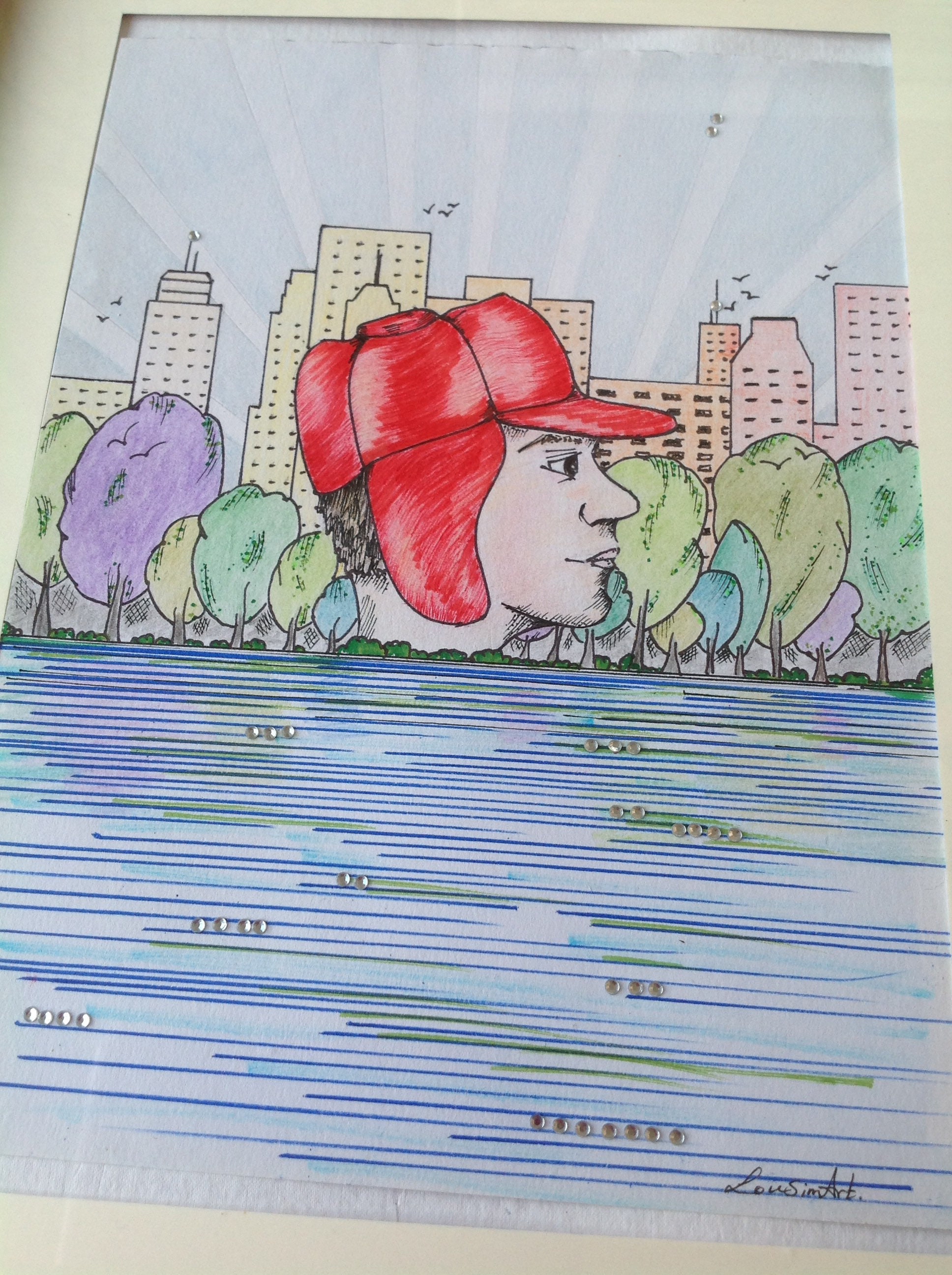 Holden Caulfield Catcher in the Rye Original Art Holden Caulfield Art ...