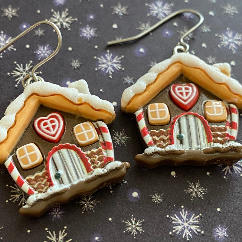 Gingerbread Earrings - Etsy