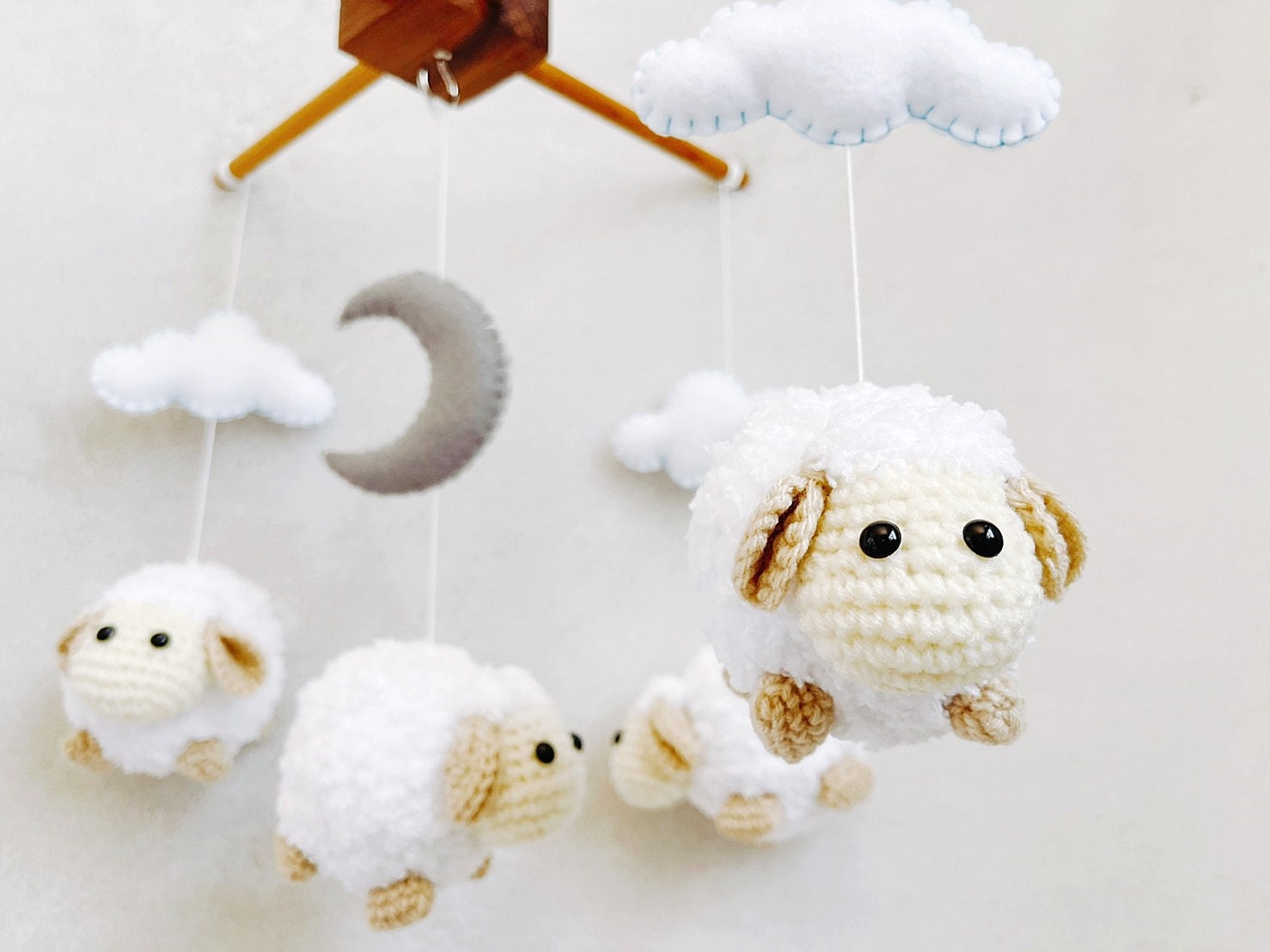 Crochet Sheep Crochet Sheep Mobile Sheep Baby Mobile - Etsy