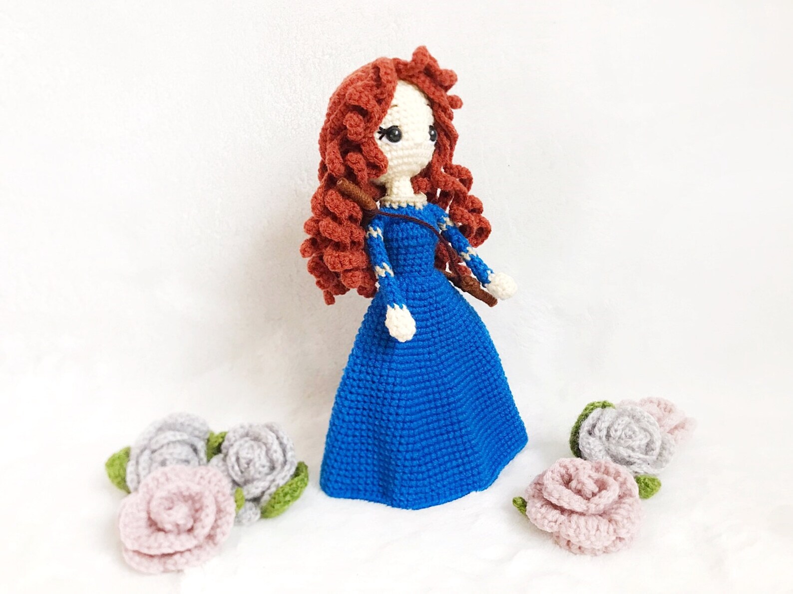 Merida Princess Crochet Nursery Decor Pocahontas Amigurumi - Etsy