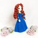 Merida Princess Crochet, Nursery Decor, Pocahontas Amigurumi, Crochet ...