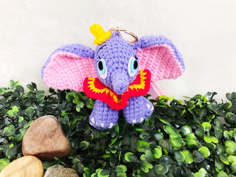 Dumbo Key Ring Crochet Dumbo Amigurumi Crochet Dumbo | Etsy