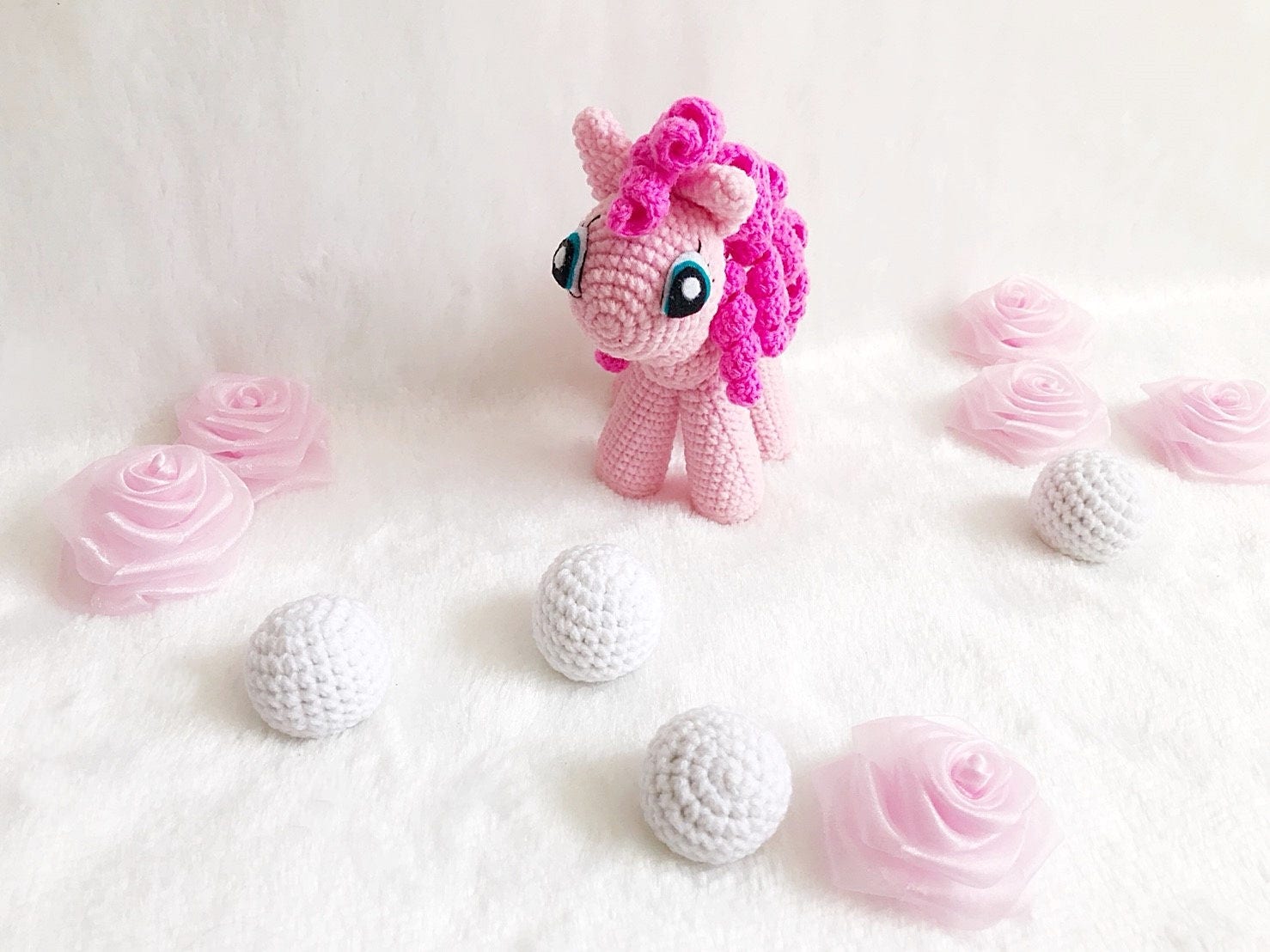 My Little Pony Pinkie Pie Crochet Doll Nursery Decor Pony | Etsy