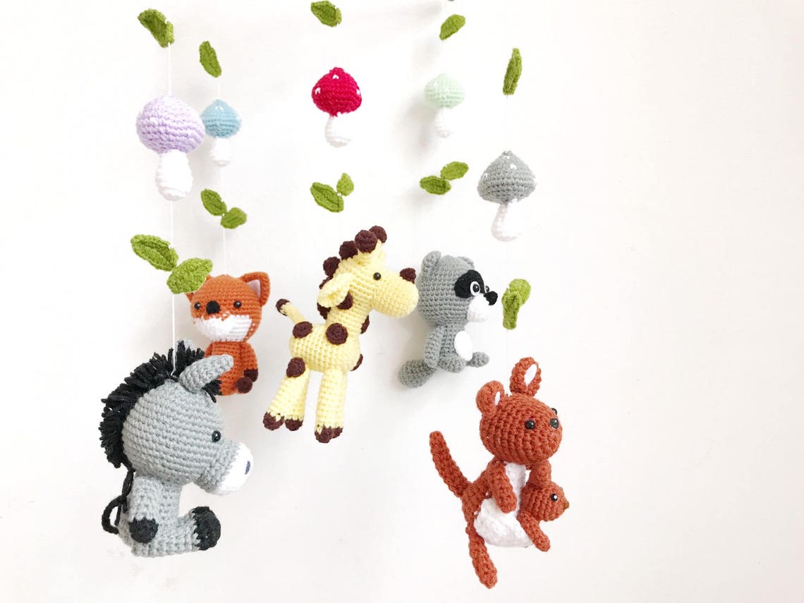 Woodland Mobile Forest Animal Mobile Baby Mobile Forest - Etsy