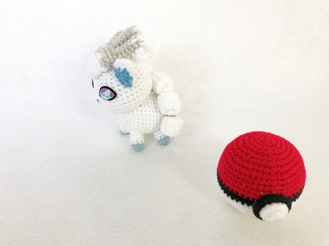 Aurora Vulpix Pokemon Amigurumi Nursery Decor Pokemon - Etsy
