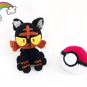 Litten Pokemon Crochet, Nursery Decor, Pokemon Amigurumi, Crochet ...