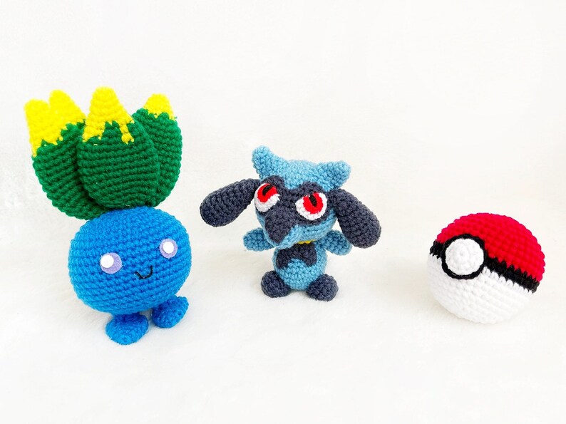Riolu and Oddish Pokemon Crochet Nursery Decor Pokemon | Etsy