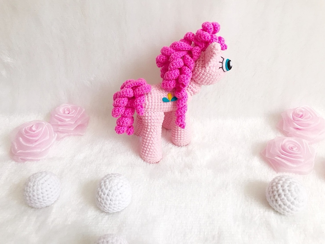 My Little Pony Pinkie Pie Crochet Doll Nursery Decor Pony | Etsy