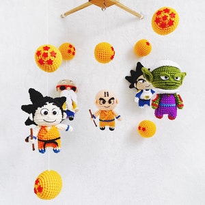 Crochet Dragon Ball Z Baby Mobile: Anime Nursery Decor - Etsy