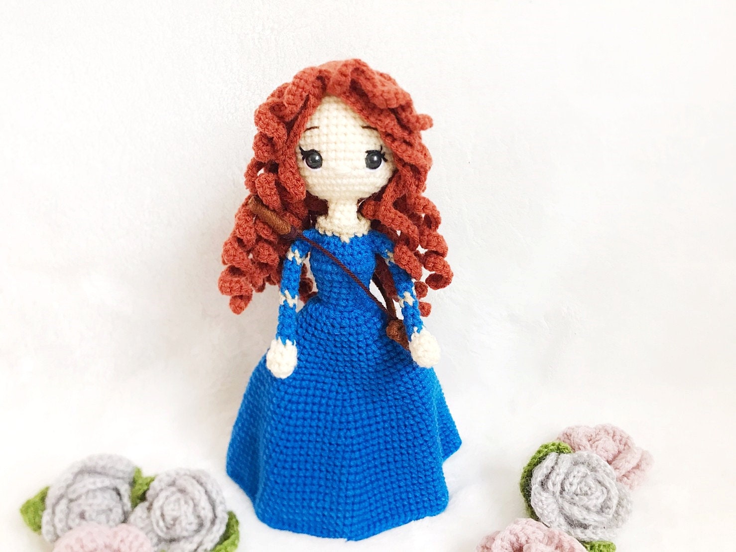 Merida Princess Crochet Nursery Decor Pocahontas Amigurumi - Etsy