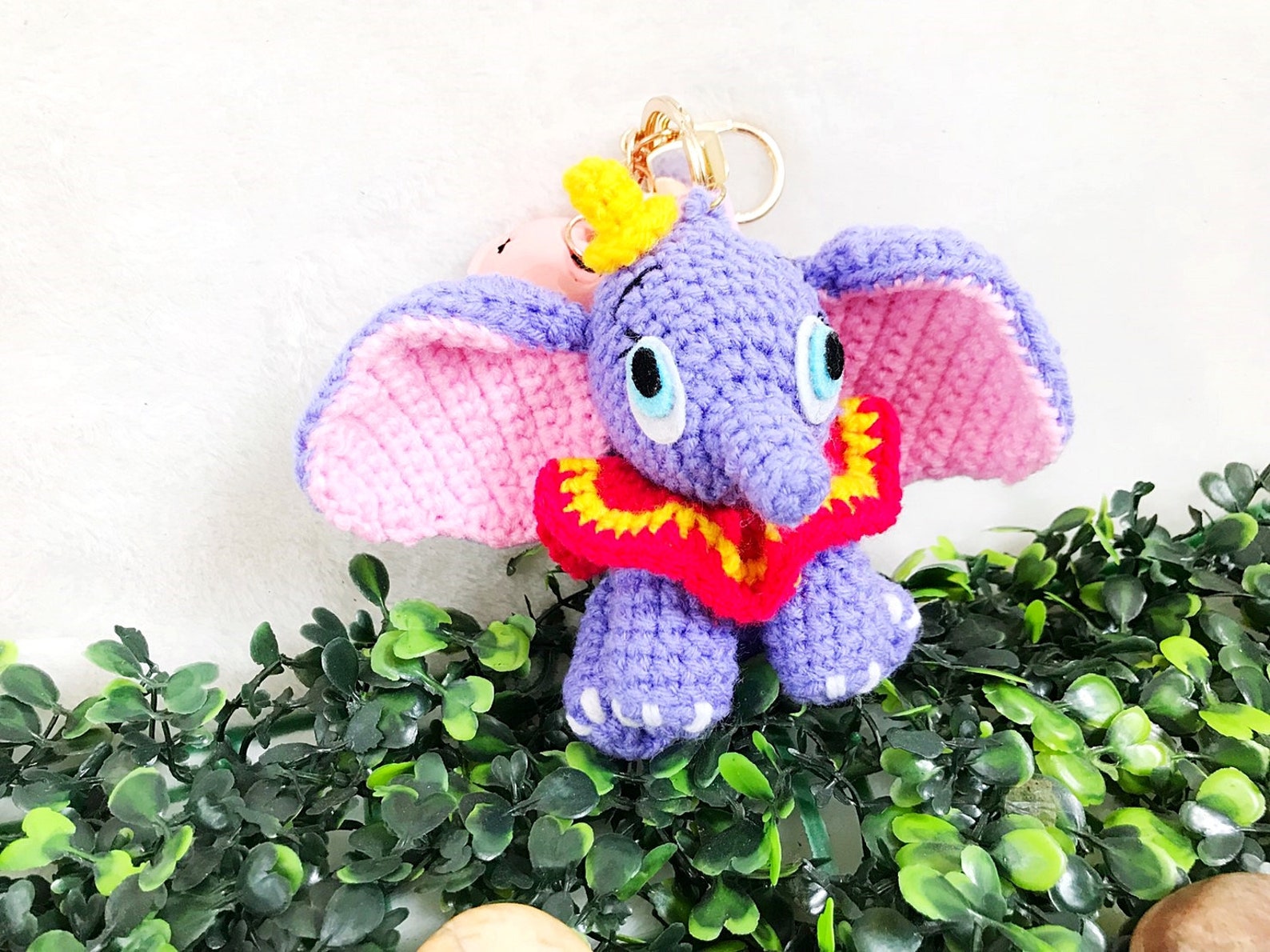 Dumbo Key Ring Crochet Dumbo Amigurumi Crochet Dumbo - Etsy