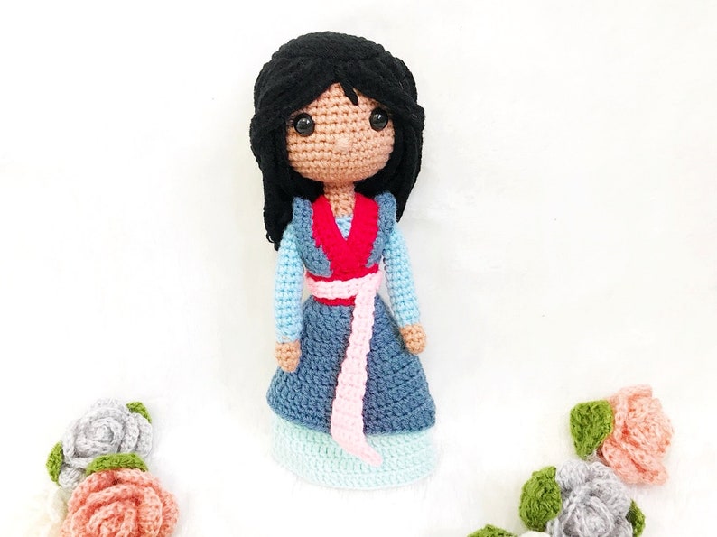Mulan Princess Crochet Nursery Decor Mulan Amigurumi - Etsy Norway