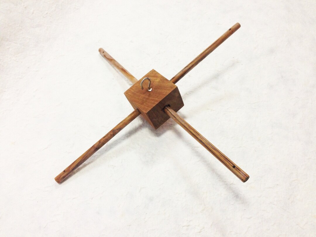 Handmade Teak Wooden Mobile Hanger, Baby Mobile Hanger, Wooden Hanger ...