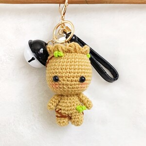 Baby Groot Key Ring Crochet, Groot Amigurumi, Crochet Monster, Handmade ...