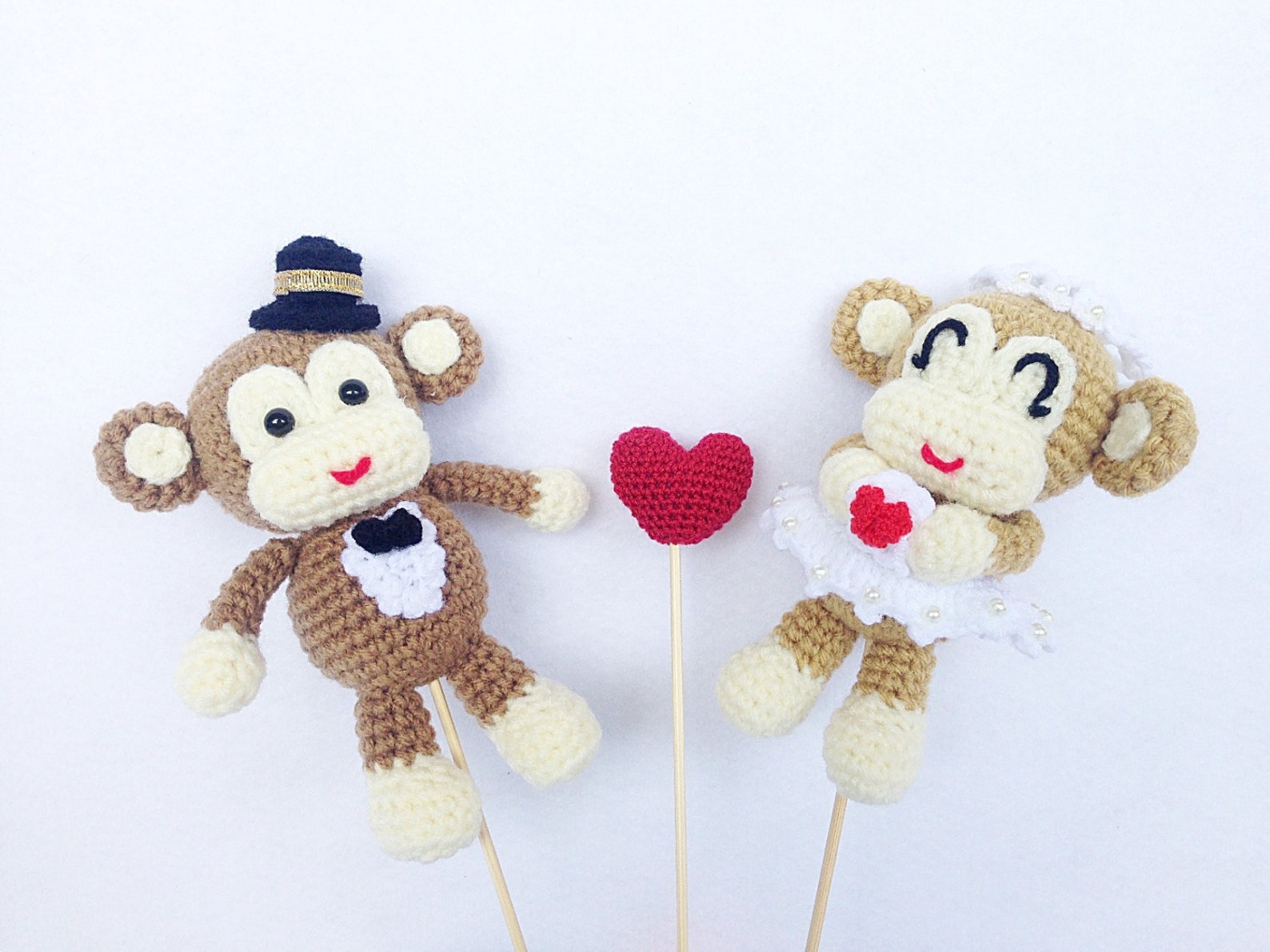 Cake Toppers Monkey Wedding Cake Topper Monkey Cake Topper - Etsy