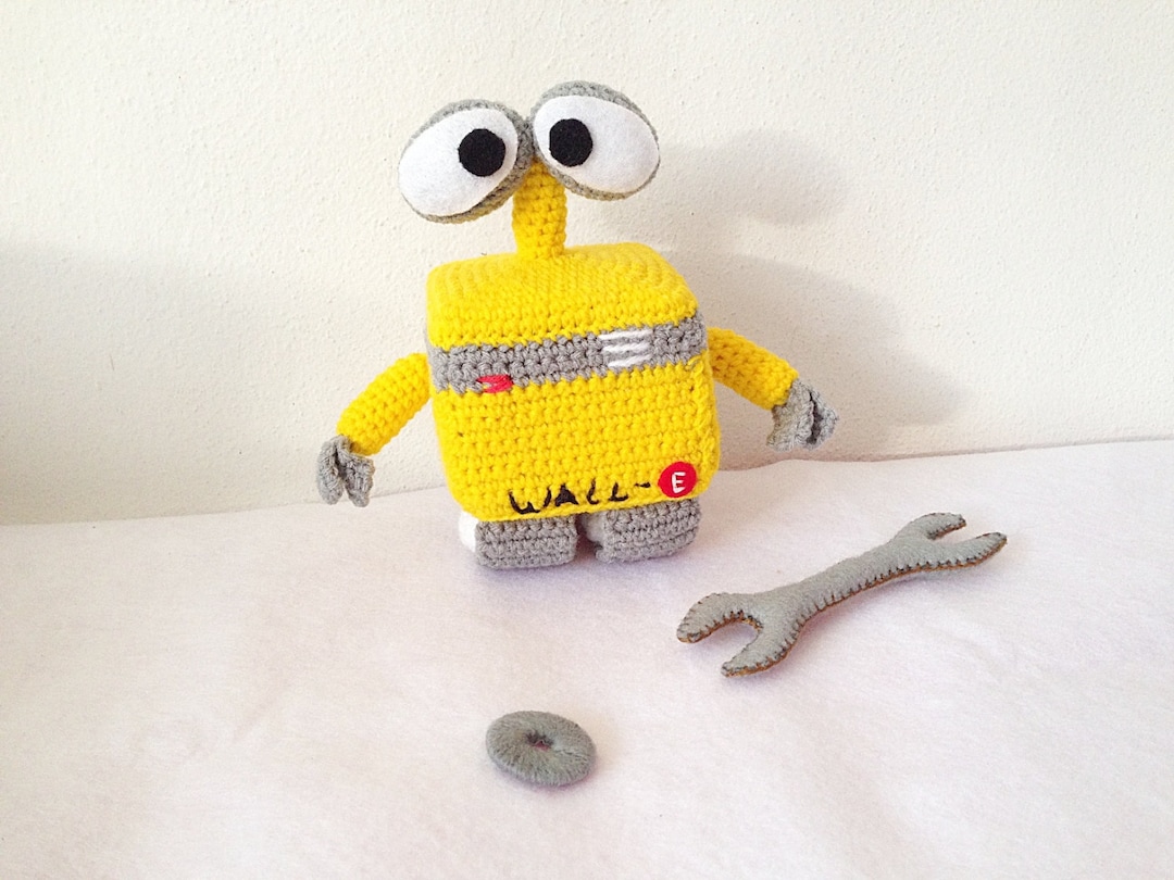 Wall-e Robot Amigurumi, Nursery Decor, Robot Amigurumi, Crochet Robot ...