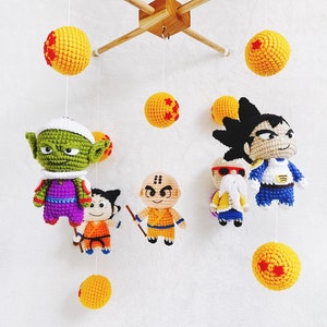 Crochet Dragon Ball Z Baby Mobile: Anime Nursery Decor - Etsy