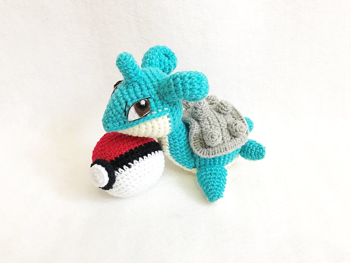 Lapras Pokemon Crochet, Nursery Decor, Pokemon Amigurumi, Crochet ...