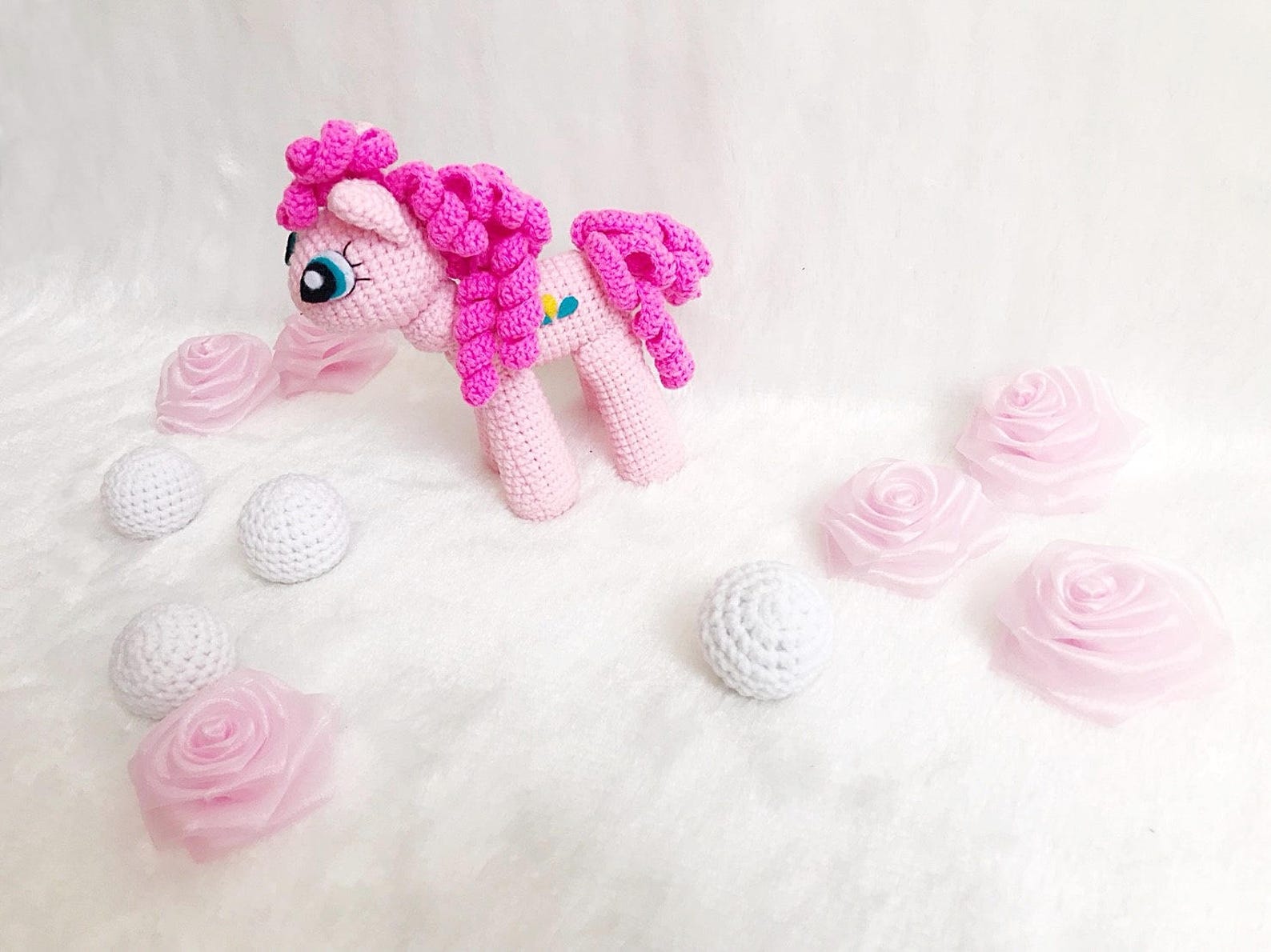 My Little Pony Pinkie Pie Crochet Doll Nursery Decor Pony | Etsy