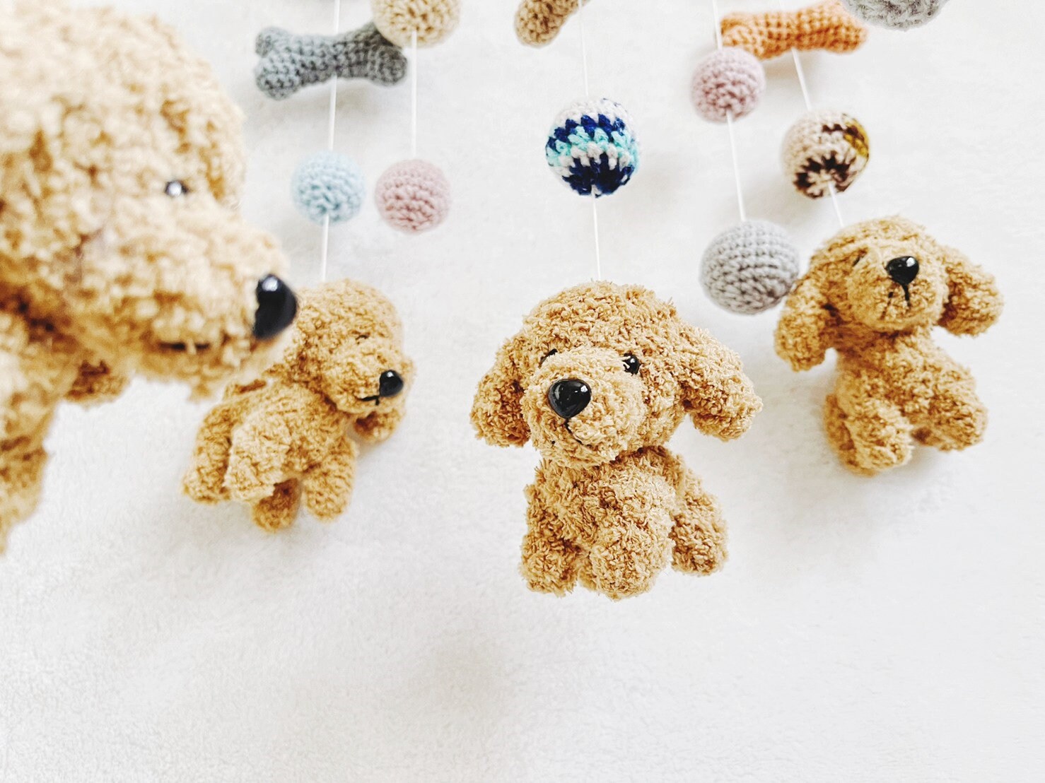 Goldendoodle Crochet Baby Mobile Dog Baby Mobile Nursery - Etsy