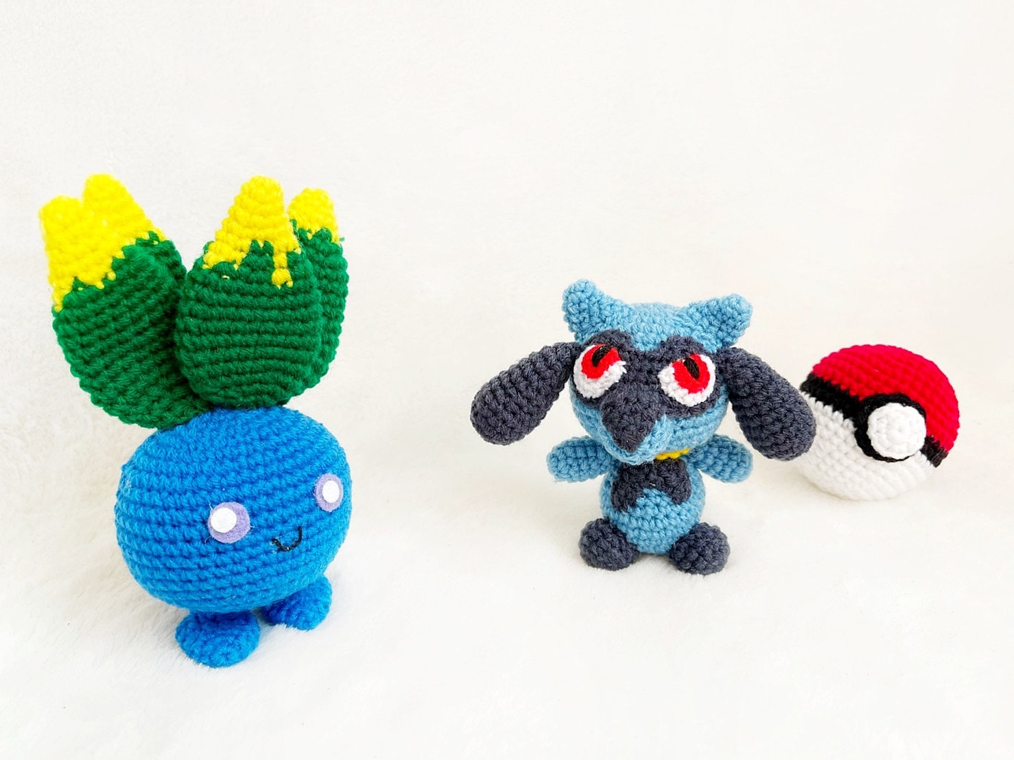 Riolu and Oddish Pokemon Crochet Nursery Decor Pokemon | Etsy