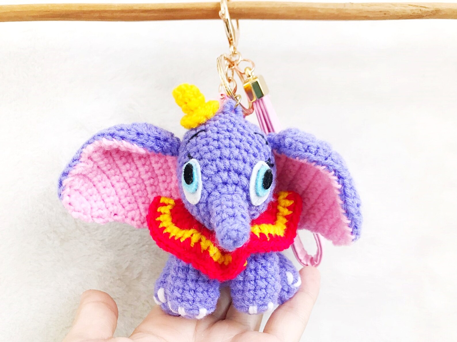 Dumbo Key Ring Crochet Dumbo Amigurumi Crochet Dumbo - Etsy
