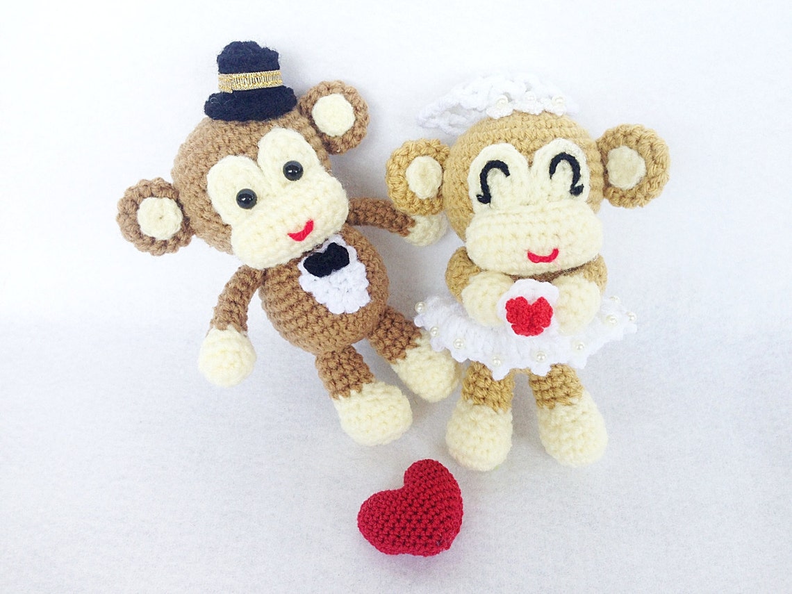 Cake Toppers Monkey Wedding Cake Topper Monkey Cake Topper - Etsy