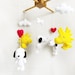 Snoopy Baby Mobile: Crochet Amigurumi Crib Decor, Woodstock - Etsy