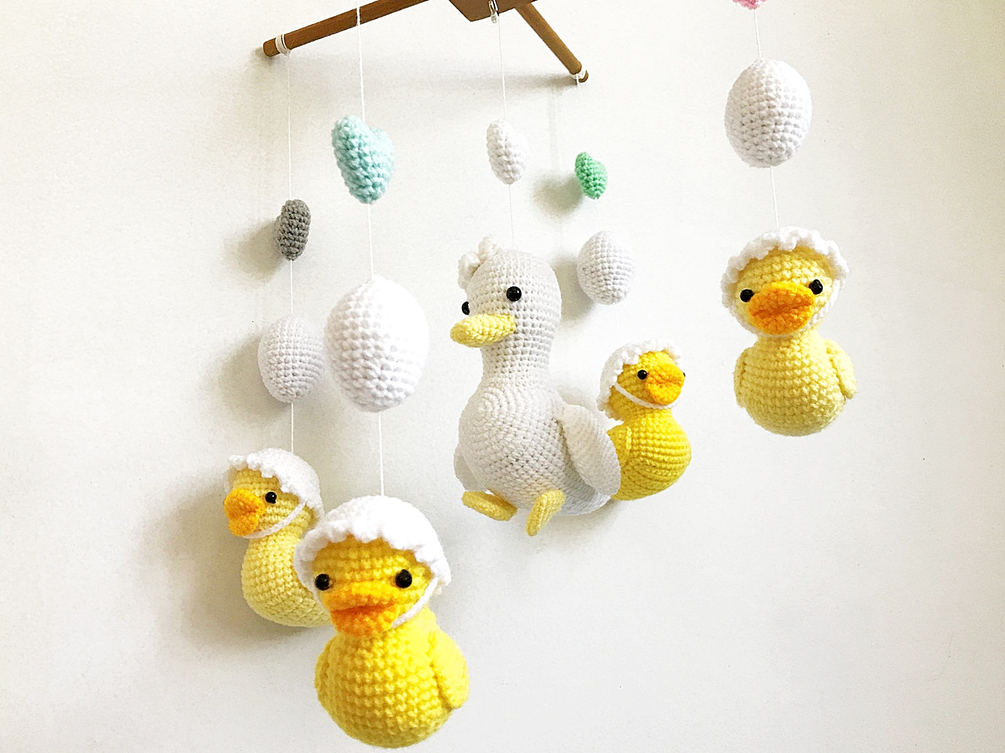 Baby Mobile Ducky Duckling Amigurumi Baby Crib Mobile Duck | Etsy