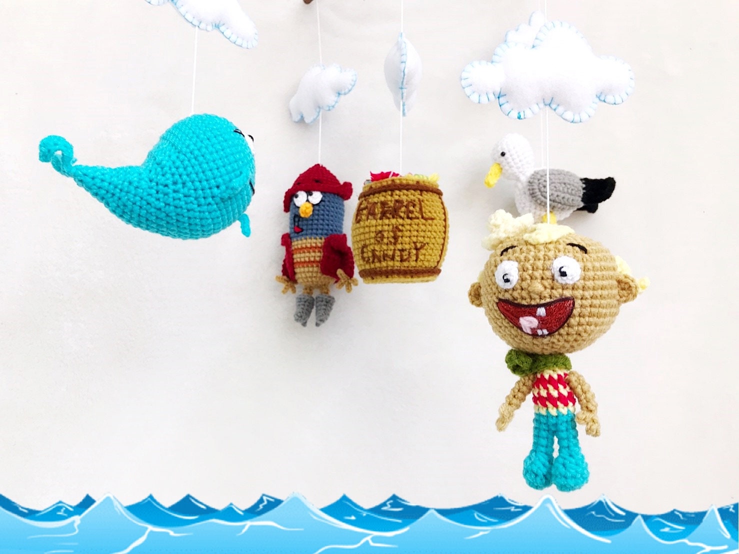 Baby Mobile Misadventure of Flapjack Crochet Crib Mobile | Etsy