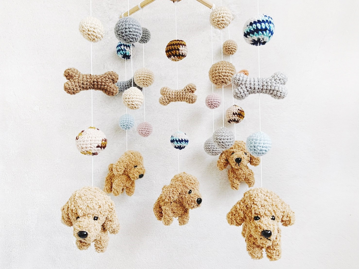 Goldendoodle Crochet Baby Mobile Dog Baby Mobile Nursery - Etsy