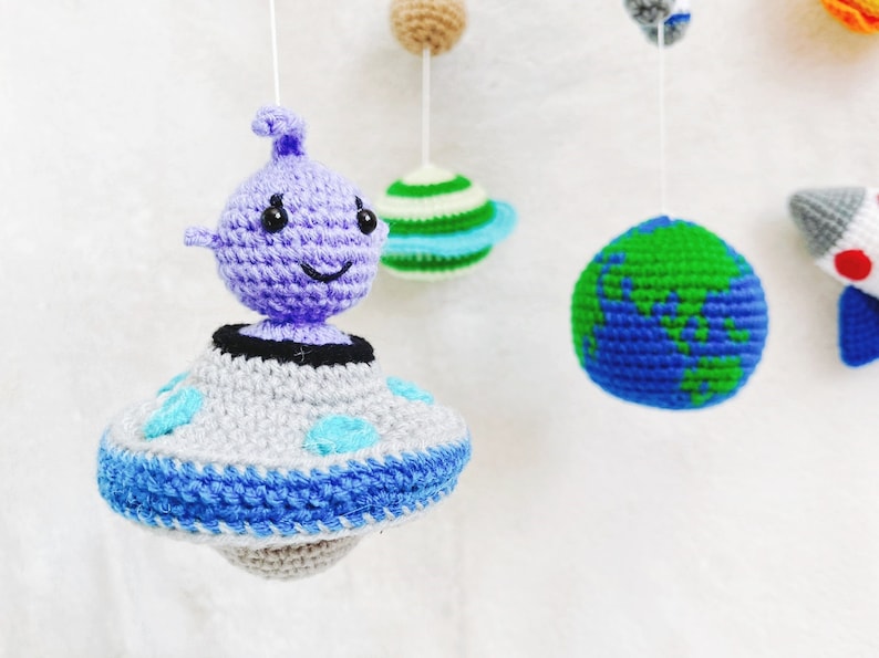 Space Baby Mobile Outer Space Baby Mobile Nursery Space | Etsy