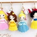 Princess Key Ring Crochet, Princess Amigurumi, Crochet Princess ...