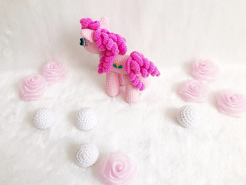 My Little Pony Pinkie Pie Crochet Doll Nursery Decor Pony | Etsy