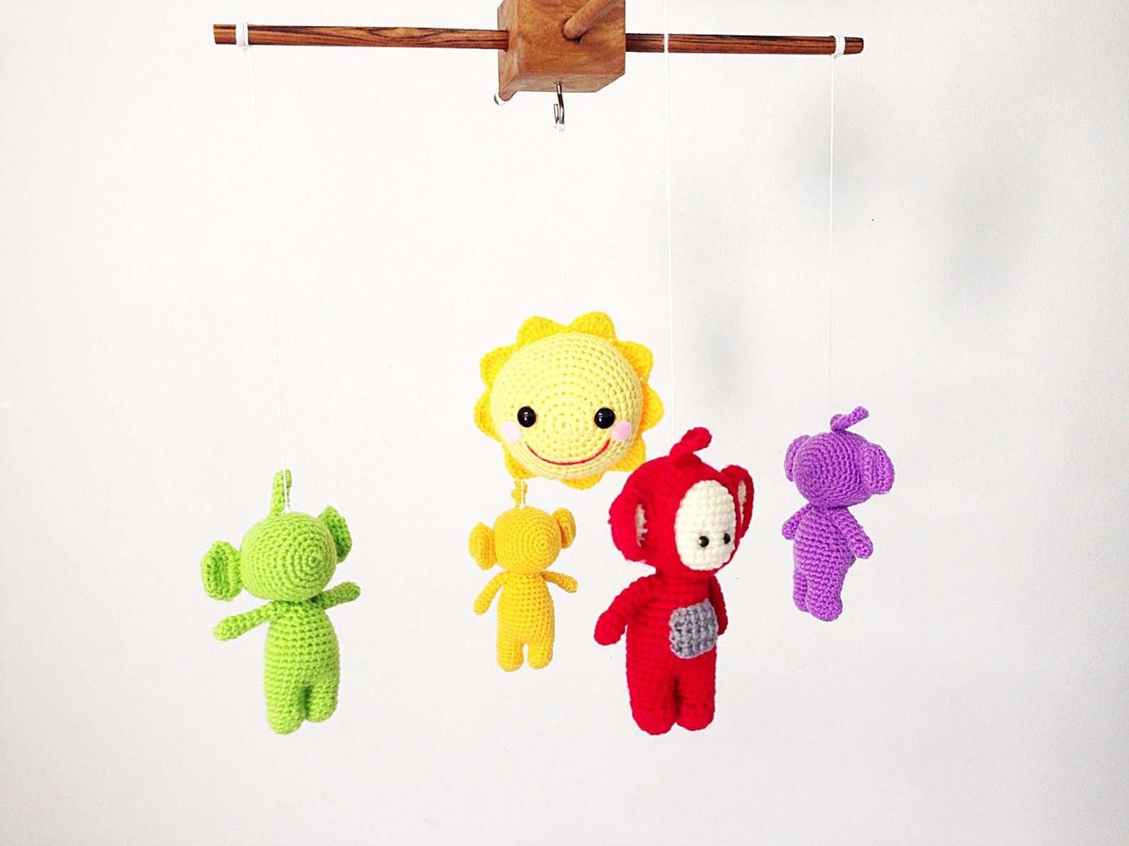 Baby Crib Mobile Baby Mobile Amigurumi Eh-oh Teletubbies | Etsy