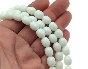 Opaque white stone | Etsy