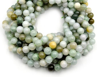 Medium Gray Jade Smooth Round 4mm 6mm 8mm 10mm 12mm Single - Etsy