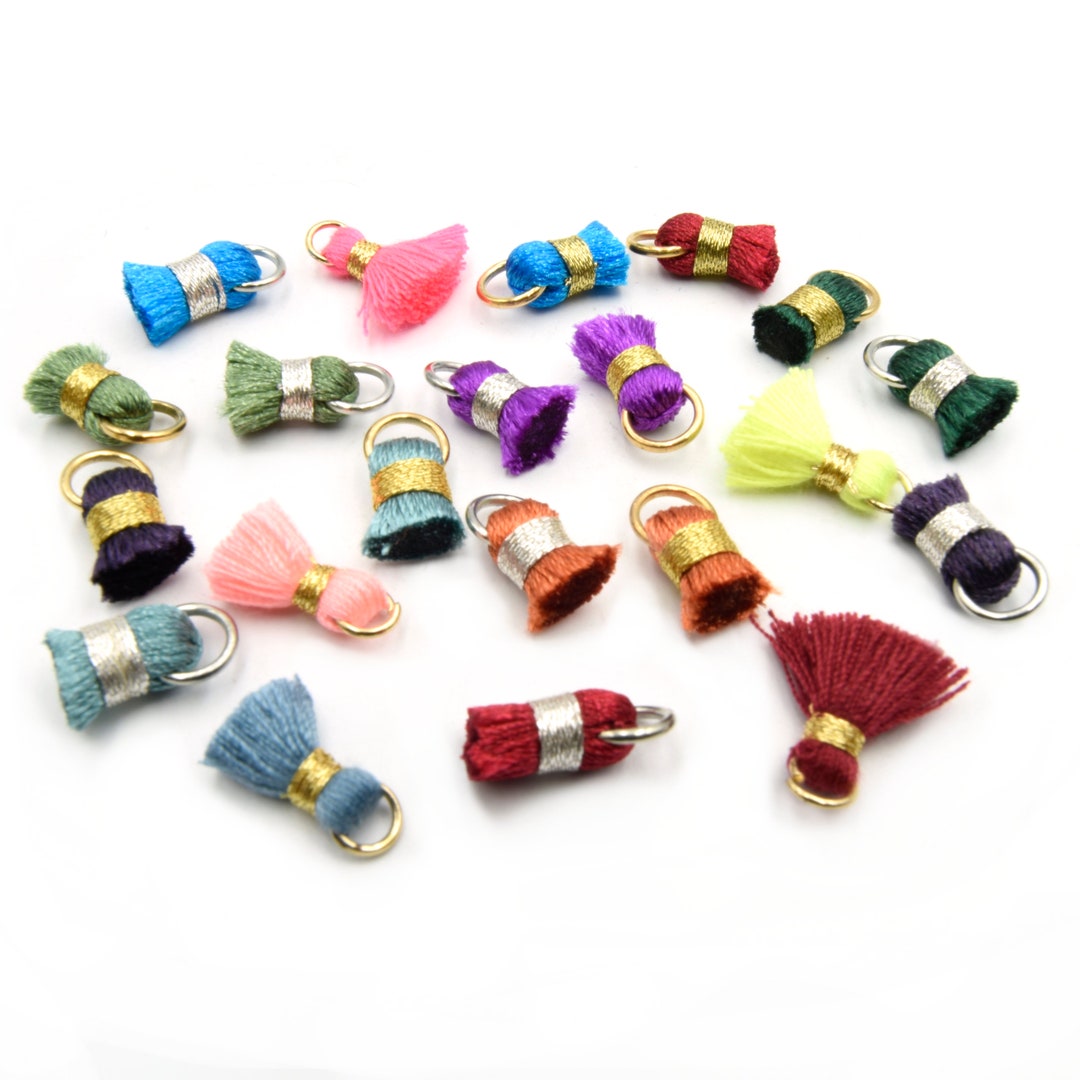 Mini Tassels | Small Tassels | Colorful Tassels | Tassel Charms | Half ...