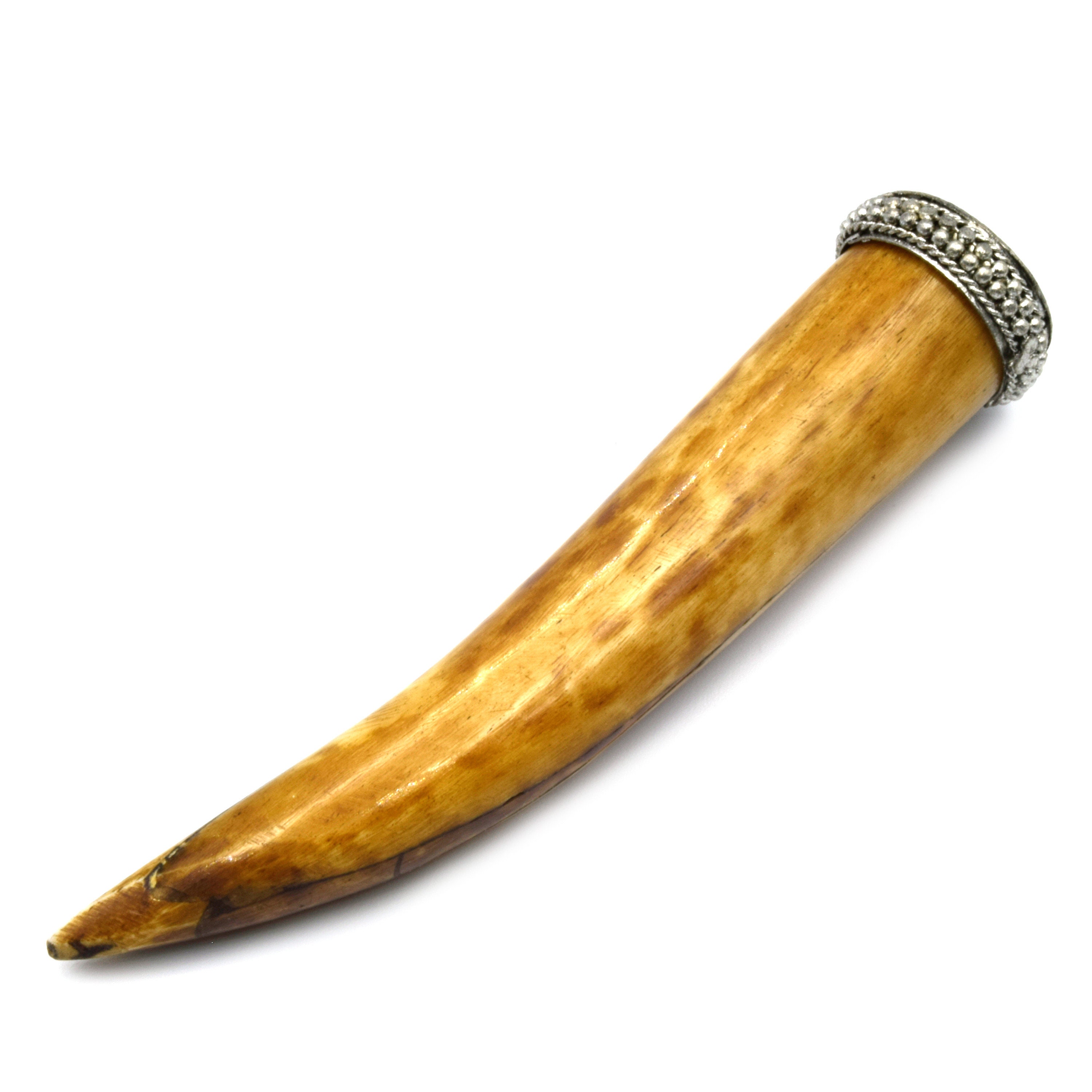 Bone Tusk Pendant 4 Inch Ox Bone Focal Tusk Pendant Horn | Etsy