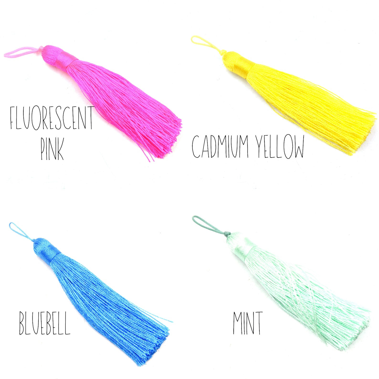 Tassels | 3 Inch Wrap Cap Tassel for Jewelry Making | Mala Tassel ...