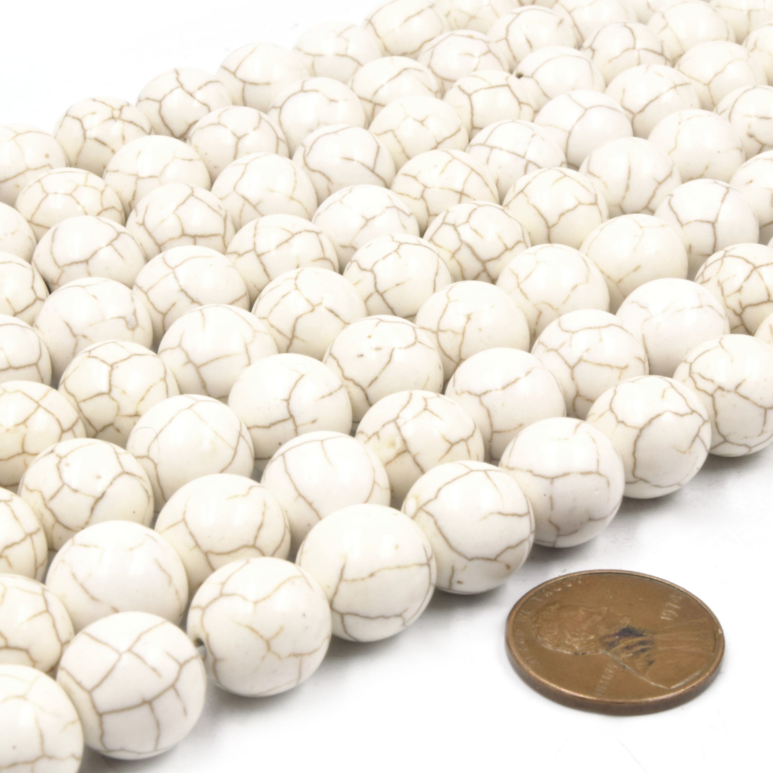 White Magnesite Beads: Smooth Round Gemstone Beads (14.5" Strand) - Etsy