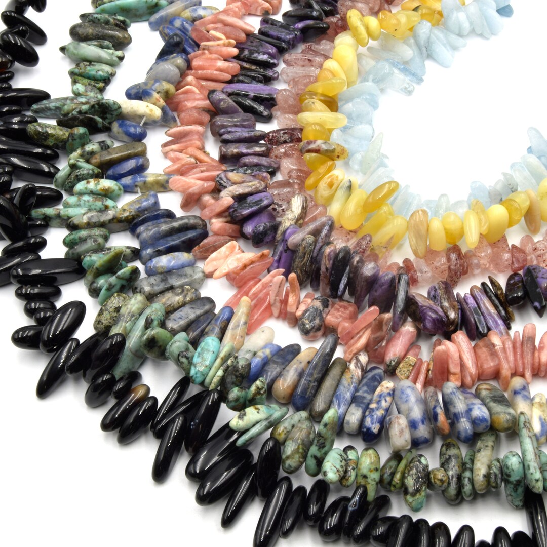 Gemstone Stick Beads: Natural Stone Jewelry Supply - Etsy