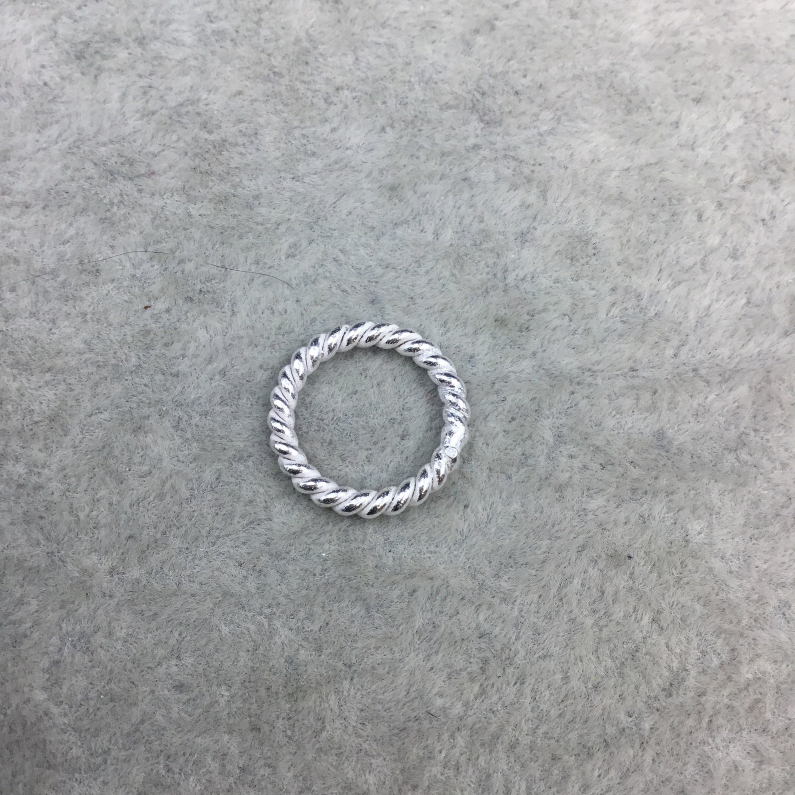 15mm Silver Finish Open Twisted Wire Circle/Hoop Shaped Plated | Etsy