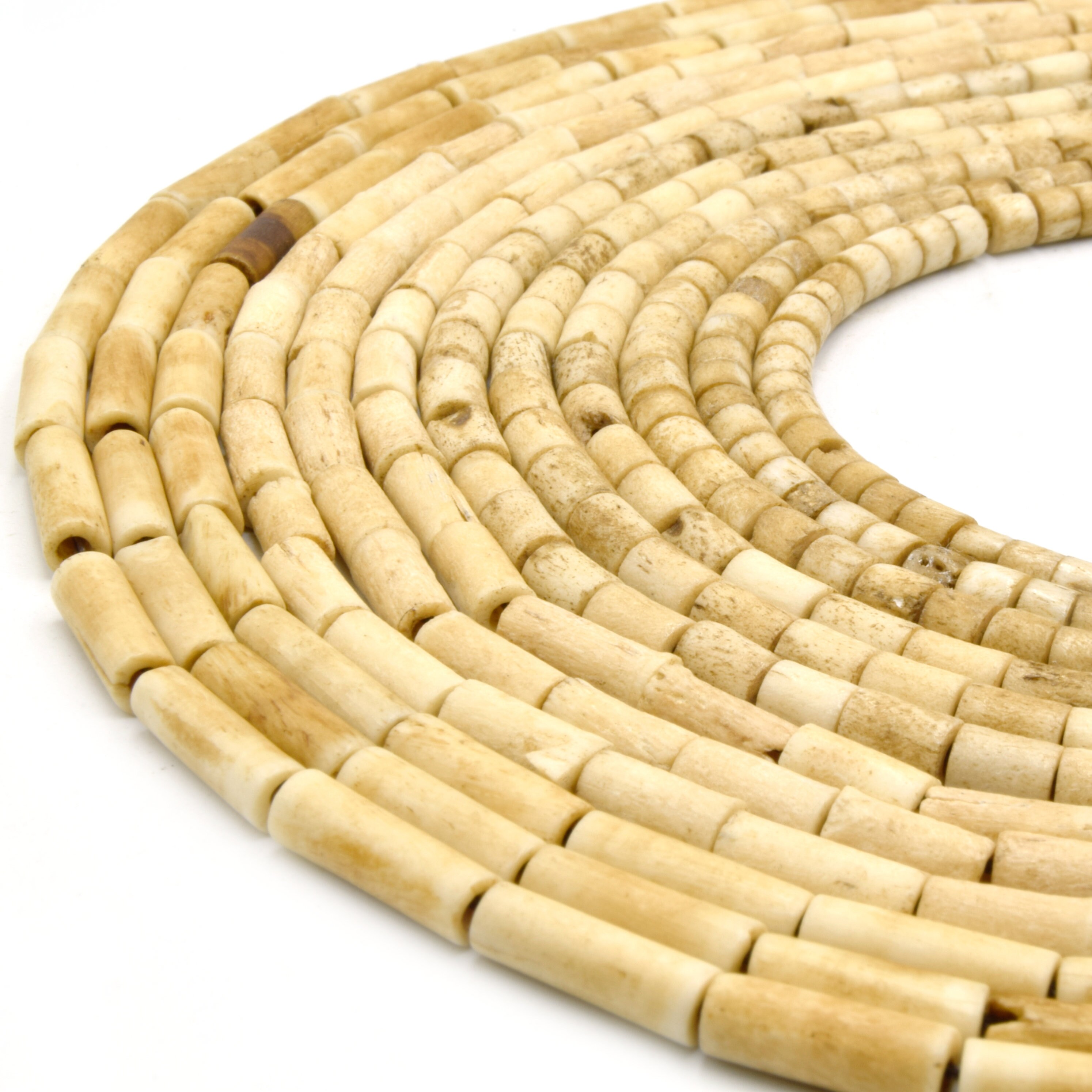 Ox Bone Tube Beads: Natural Straight Barrel Beads, 15 Inch Strand - Etsy