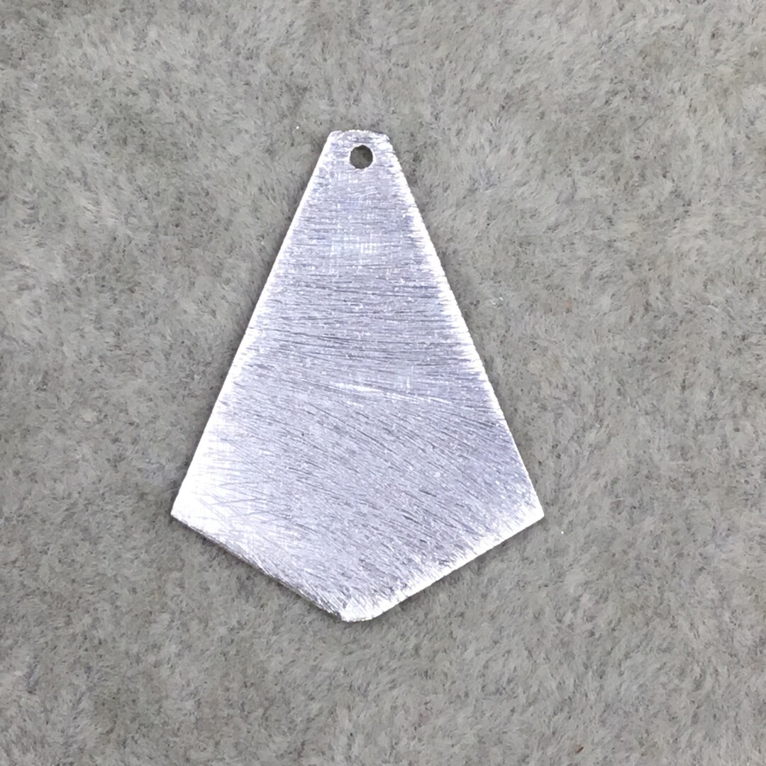 Silver Brushed Copper Tie/dagger Pendants: Medium Blank Components ...