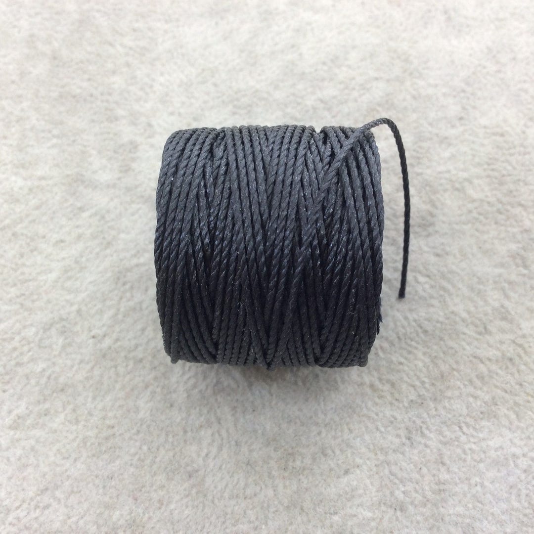 Beadsmith S-lon Jet Black Nylon Macrame Cord: 0.9mm, 35 Yards - Etsy