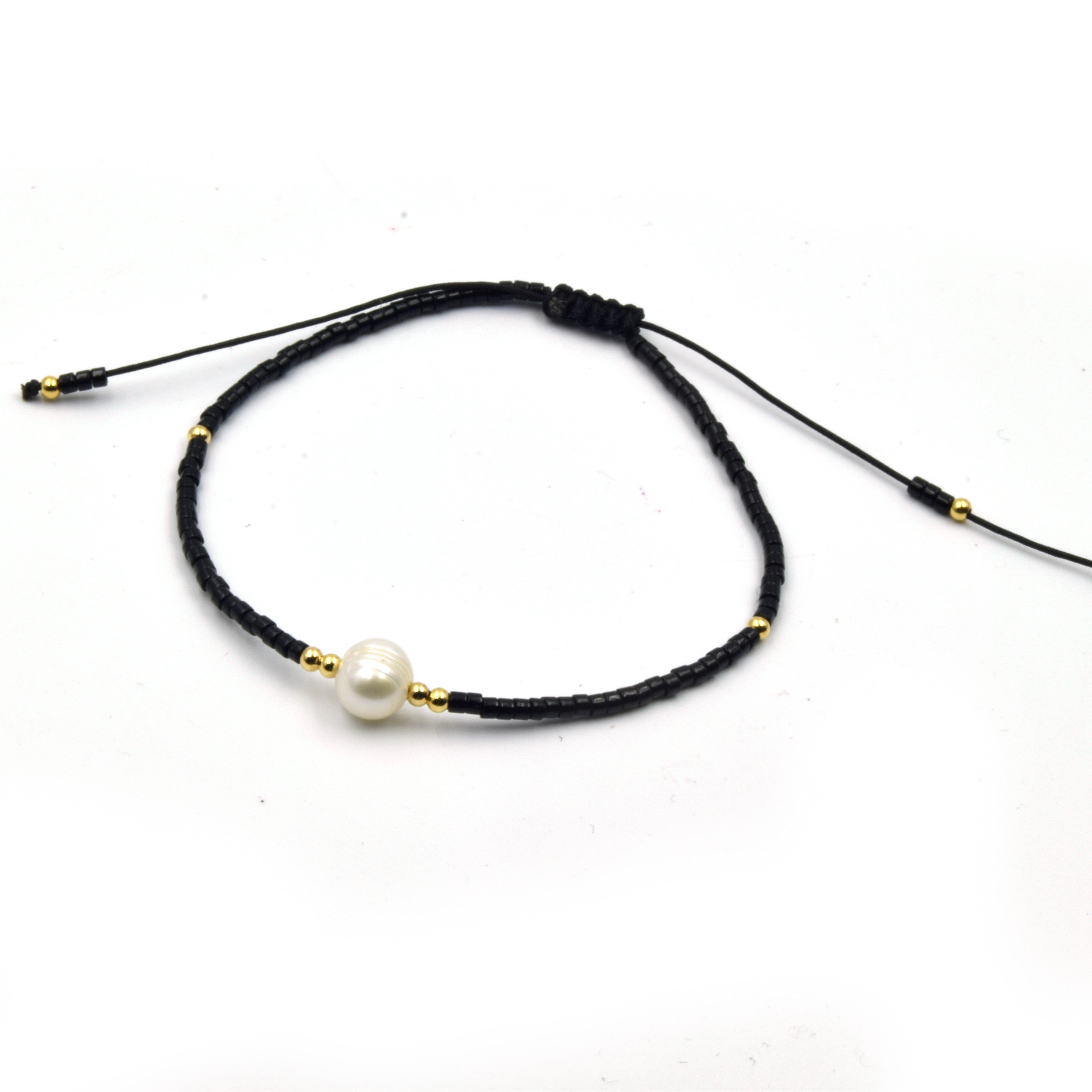 Cord Bracelet Corded Sliding Bracelet With Pearl Red and - Etsy